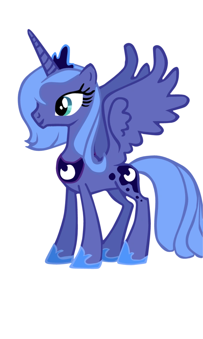 Image - Princess Luna Season 1 design vector.PNG | My Little Pony Fan ...