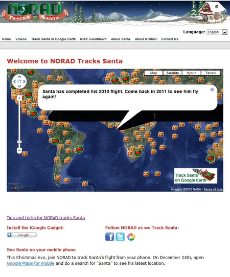 NORAD Tracks Santa Primer - Part 2 - Website - NORAD Tracks Santa Wiki