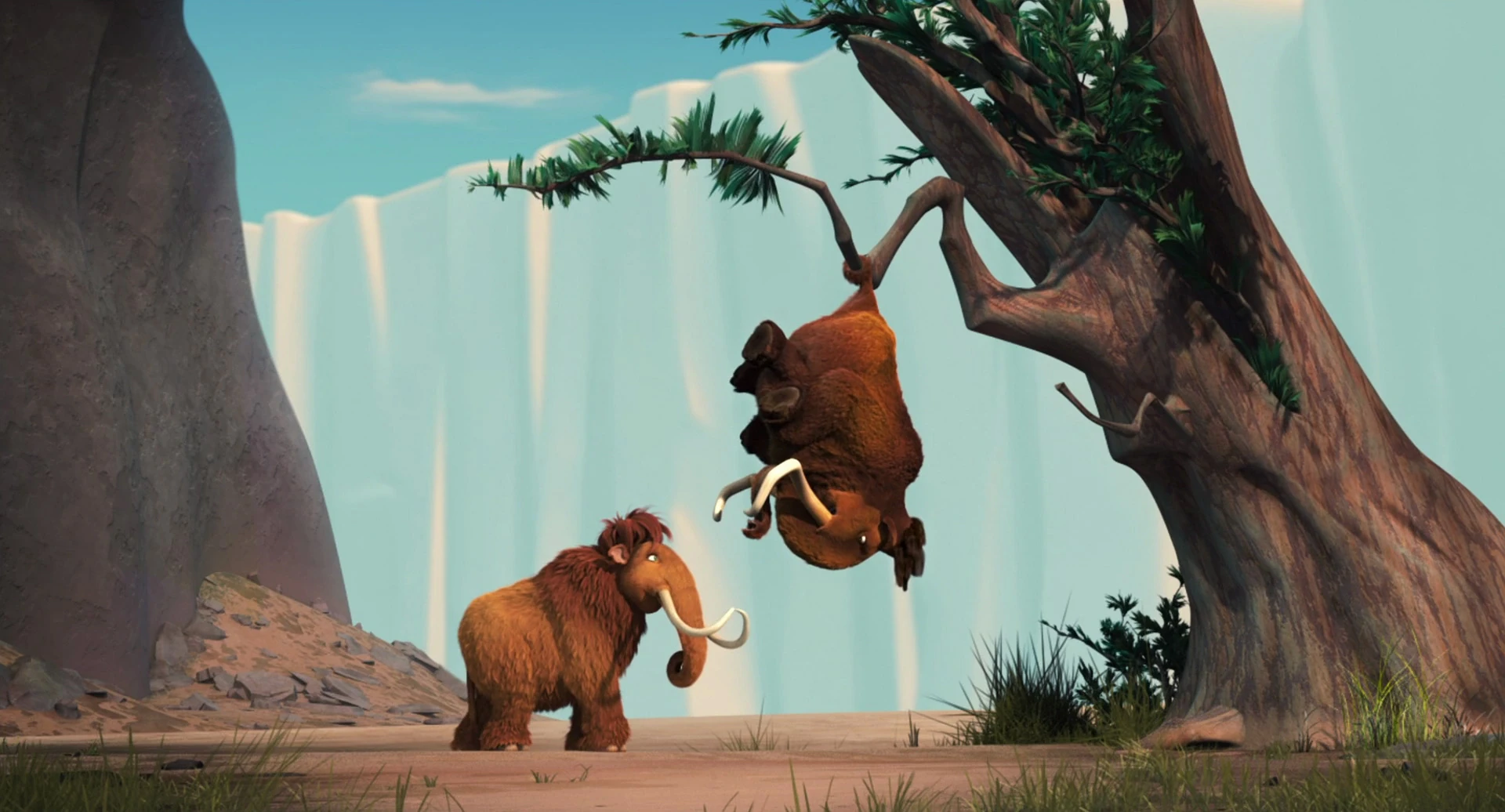 Image - Manny hanging like a possum confesses his love for Ellie.jpg ...