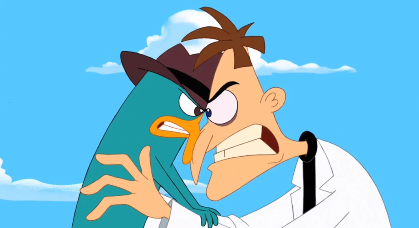 Image - Perry and Doofenshmirtz - Head to head.jpg | Phineas and Ferb ...