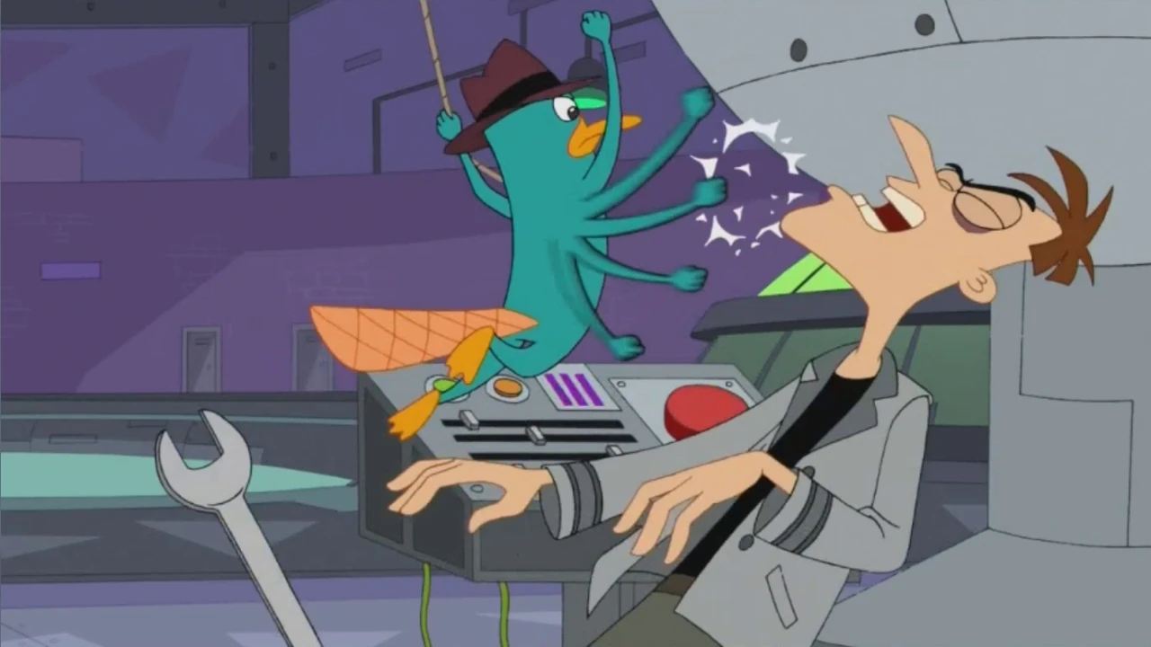 Image - Perry Punches Doof.jpg | Phineas and Ferb Wiki | Fandom powered ...