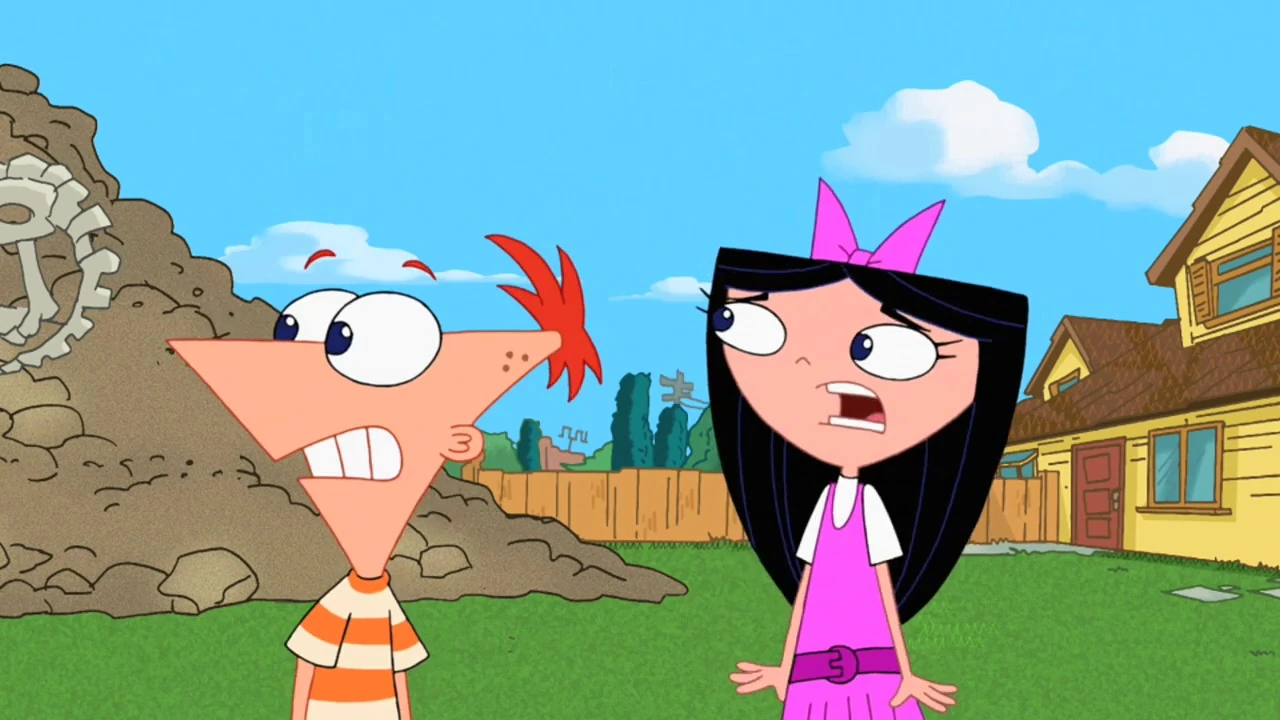 Image - Isabella and Phineas get a warning from Ferb.jpg | Phineas and ...