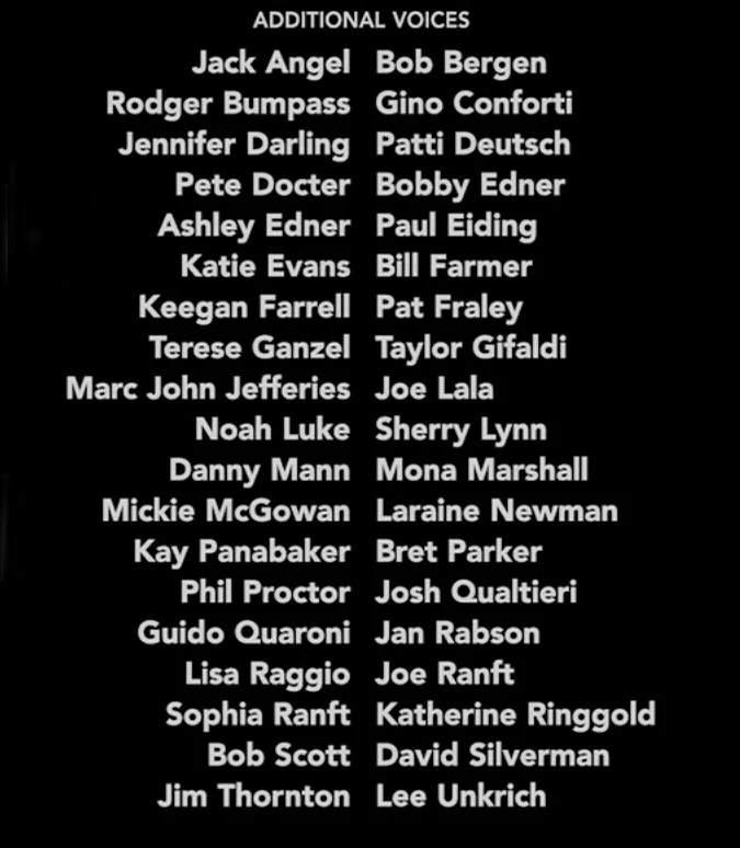 Monsters, Inc. Credits | Pixar Wiki | Fandom powered by Wikia