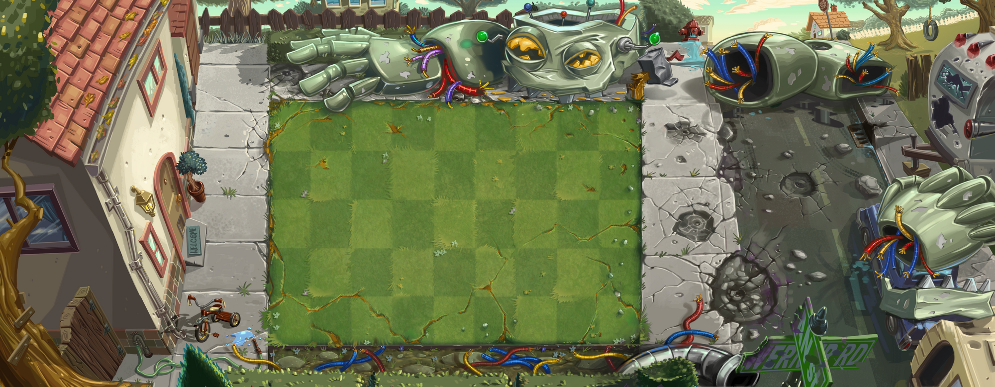 Image Pvz Heroes Lawnpng Plants Vs Zombies Wiki Fandom Powered By Wikia