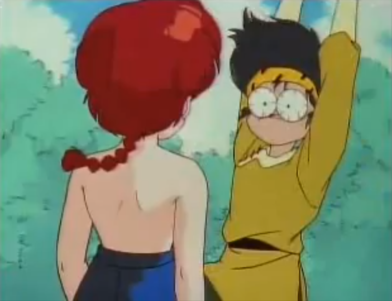 Image Ryoga Reaction To Topless Ranma Png Ranma Wiki Fandom