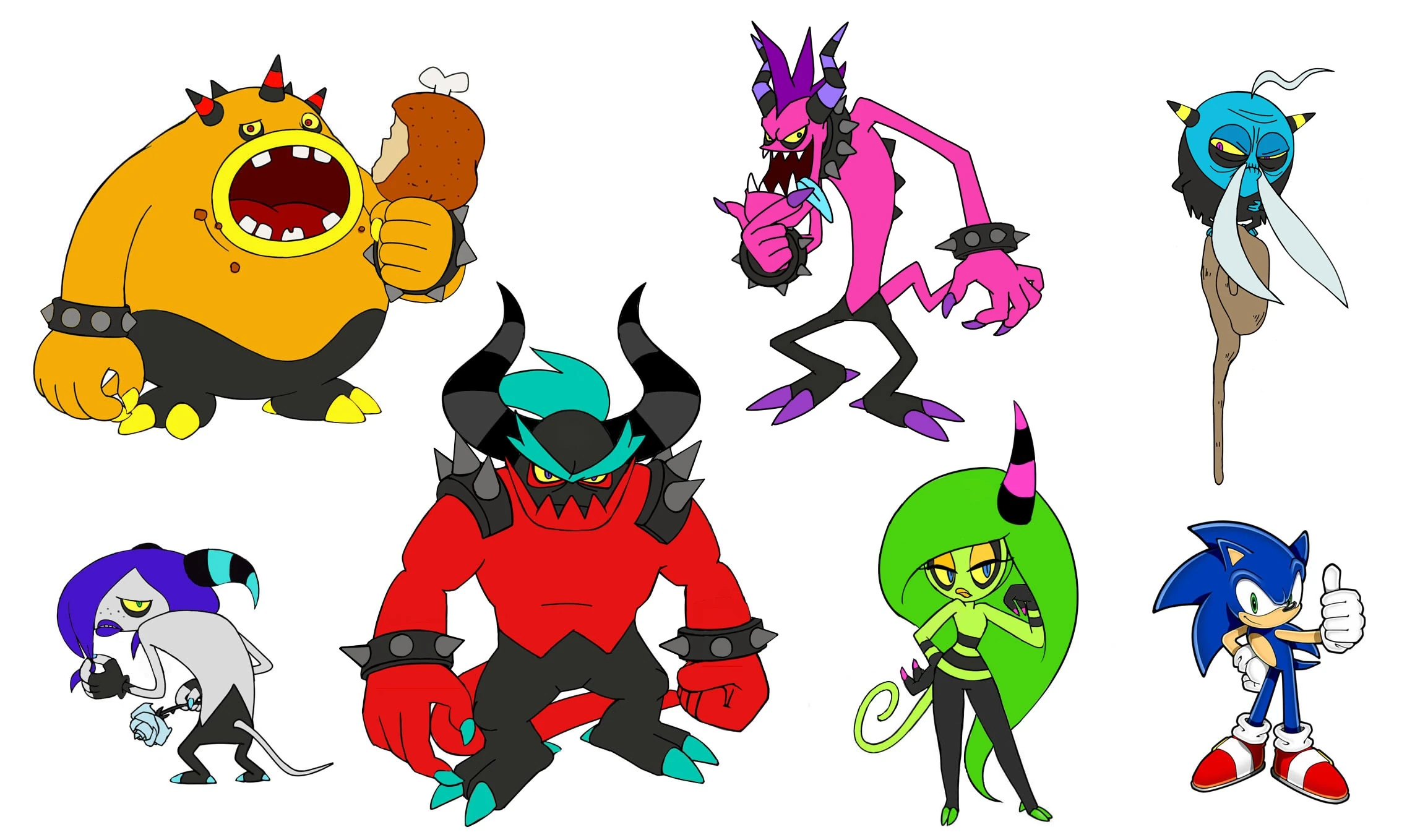 Image - SLW Deadly Six and Sonic Concept Artwork.jpg | Sonic News ...