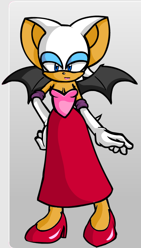 Image - Rouge the Bat Outfit (Red Dress).png | Sonic Fanon Wiki ...