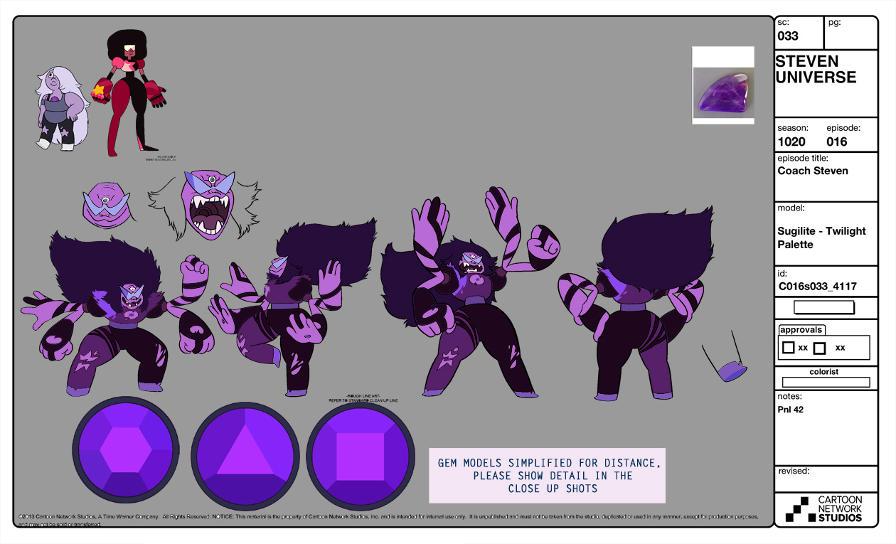 Image Sugilite Model Sheet Steven Universe Wiki Fandom