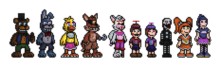 Fnaf sprites