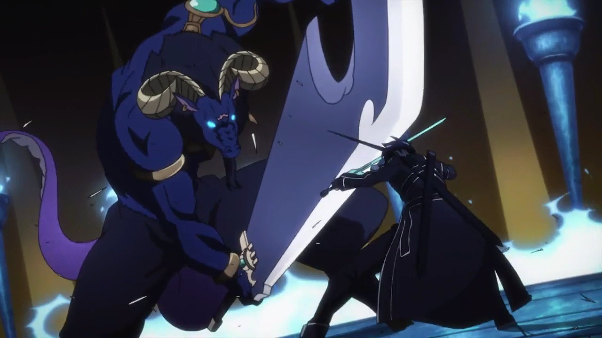 Image - Kirito blocking with Dual Blades.png | Sword Art Online Wiki ...