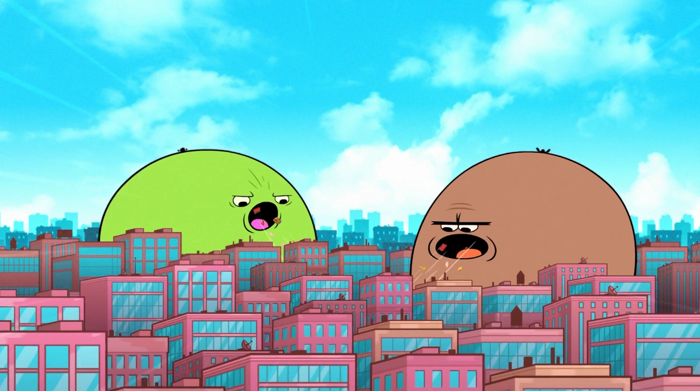 Image - Cyborg-BeastBoy-Bellies8-Smile-Bones.PNG | Teen Titans Go! Wiki ...