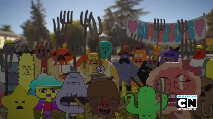 Image - Angry crowd.jpg | The Amazing World of Gumball Wiki | FANDOM ...