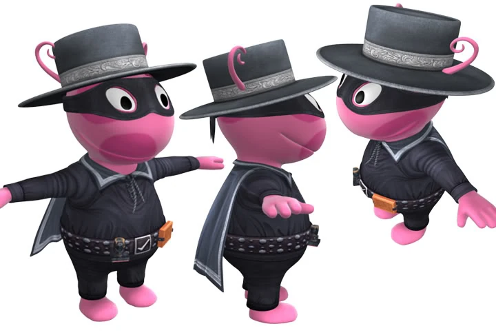 Image - The Backyardigans Uniqua as the Masked Retriever Model Sheet ...