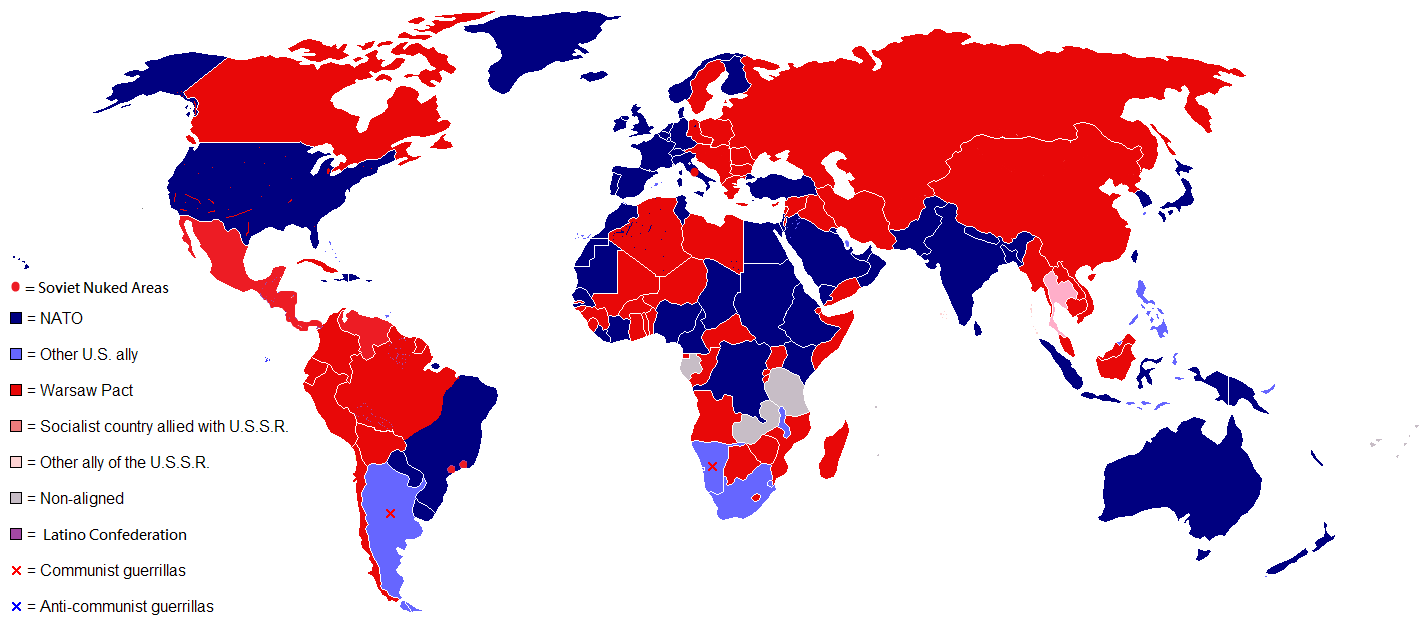 Image - Cold War Era Map-1425662913.png | TheFutureOfEuropes Wiki ...