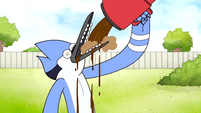Image - S7E11.104 Mordecai Drinking Super Coffee.png | Regular Show ...