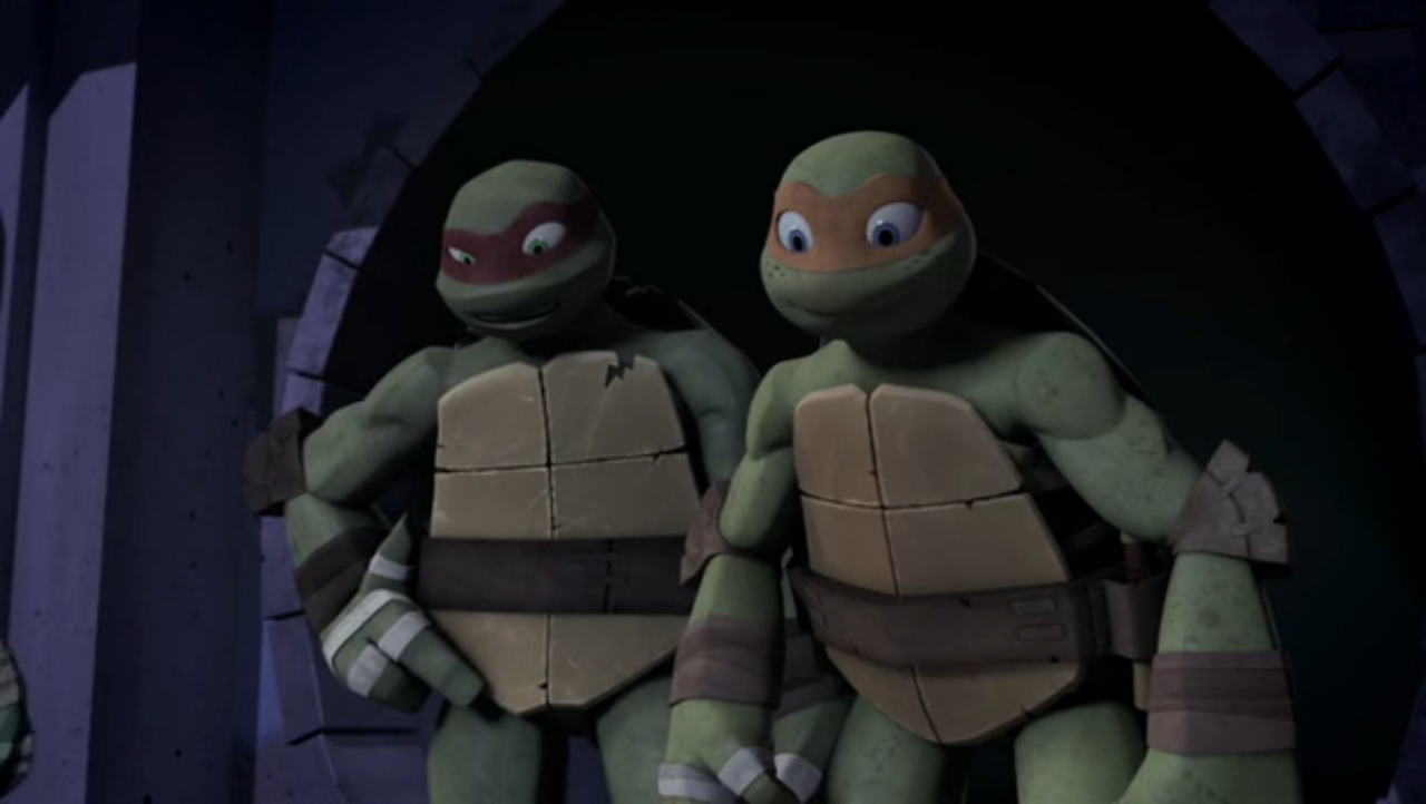 Image Raph And Mikey Smilingpng Tmntpedia Fandom Powered By Wikia