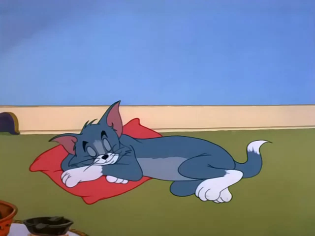Image - Push-Button Kitty - Tom sleeping.PNG | Tom and Jerry Wiki ...