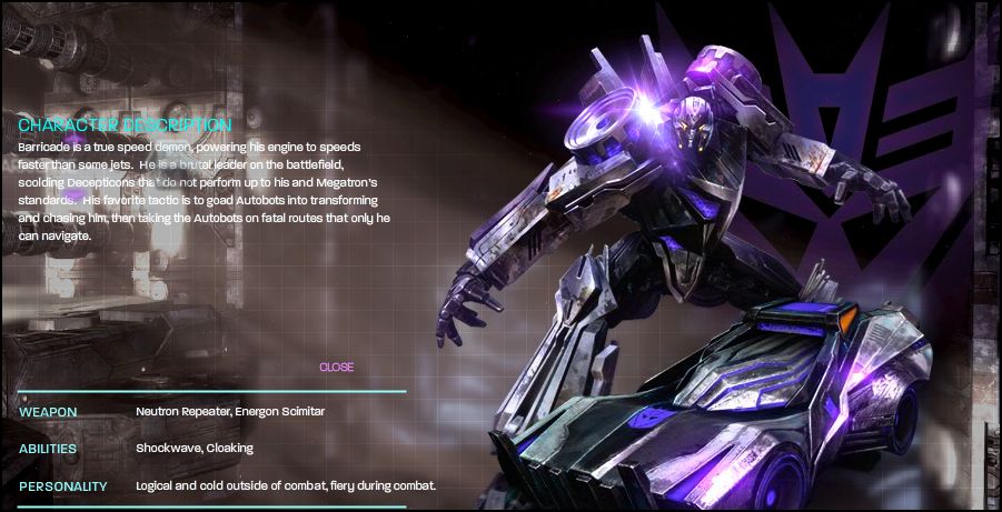 Image - Wfc-barricade-2.jpg | Teletraan I: The Transformers Wiki ... Image - Wfc-barricade-2.jpg | Teletraan I: The Transformers Wiki ...