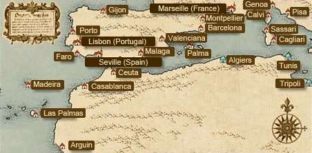 Uncharted Waters Online Map Of Ports - aspoyvs