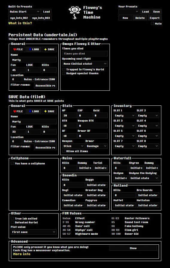 Flowey`s Time Machine | Undertale Вики | Fandom powered by Wikia