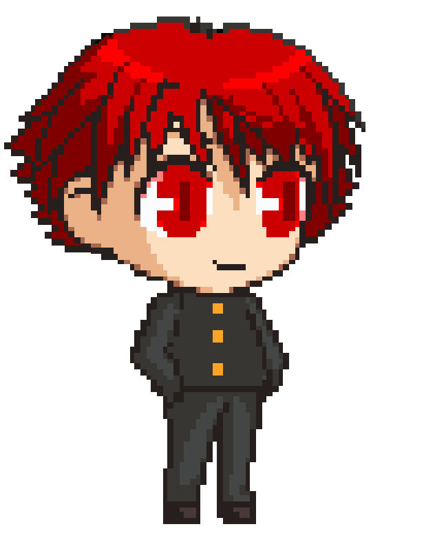 Pixel art Yandere simulator | Modèle Coloriage Facile | Dessin à Imprimer